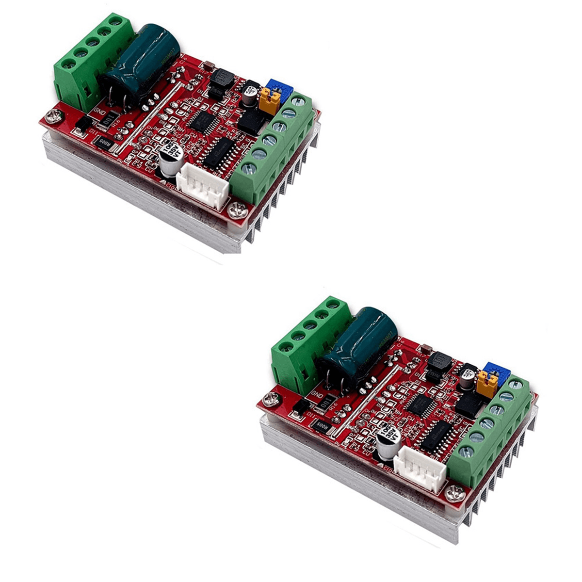 2X 6-60V BLDC Three Phase DC Brushless Motor Controller 400W PWM Hall ...