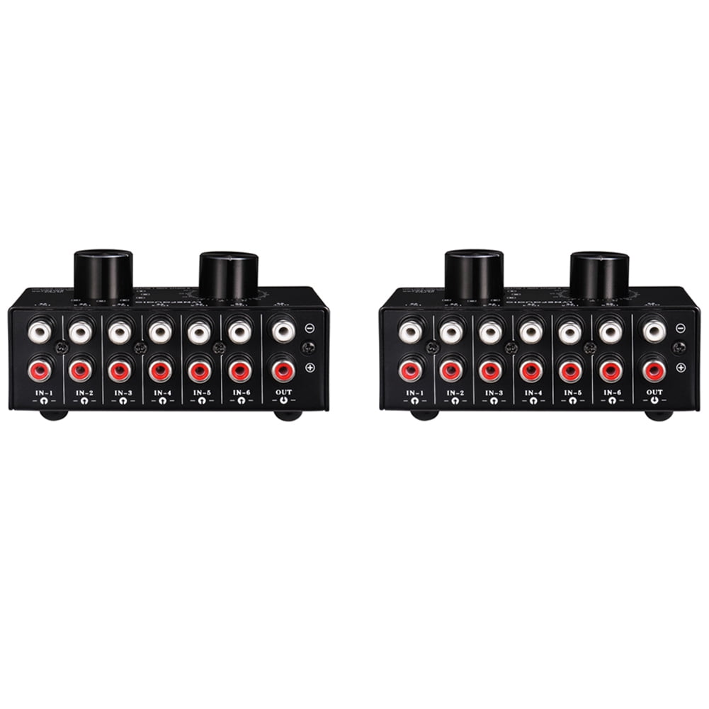 2X 6 Input 1 Output Switcher Audio Source Selection Switcher Audio ...