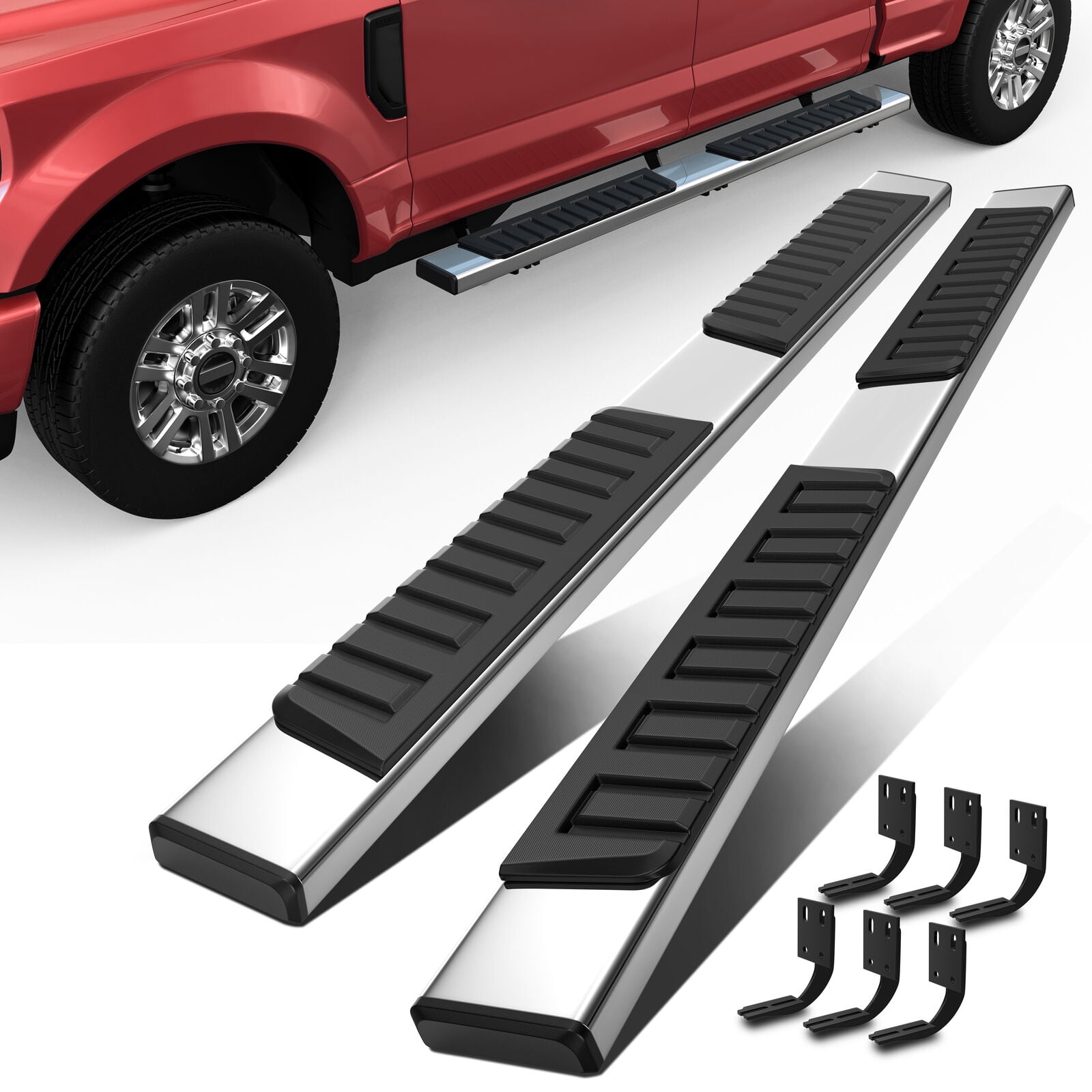 2X 6" Side Step Bars Running Boards For 99-16 Ford F250 F350 Super Duty ...