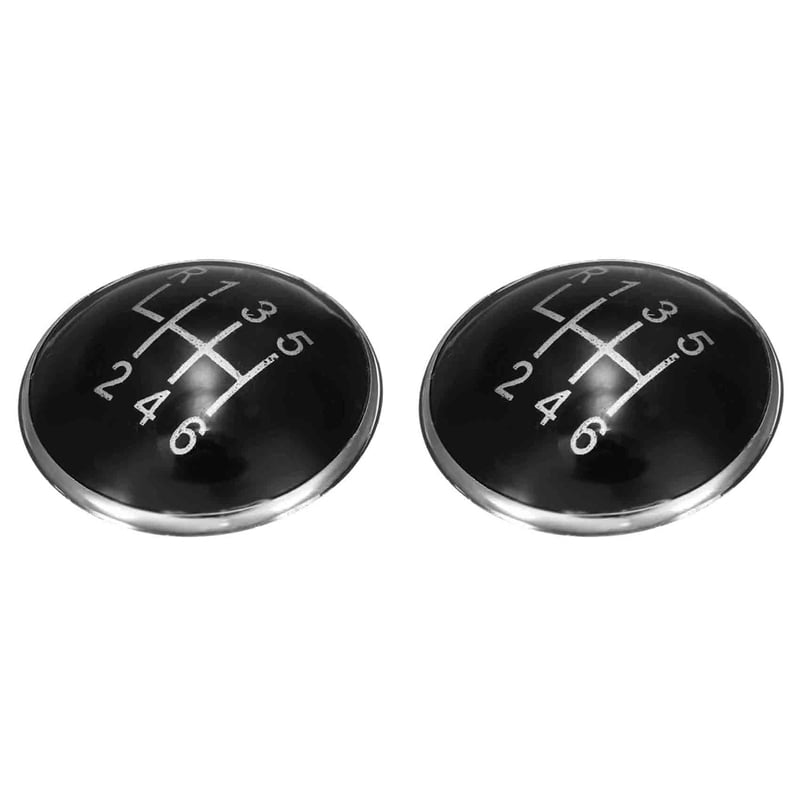 2X 6 Speed Manual Car Gear Shift Knob Cap Cover for Golf V MK5 2003 ...