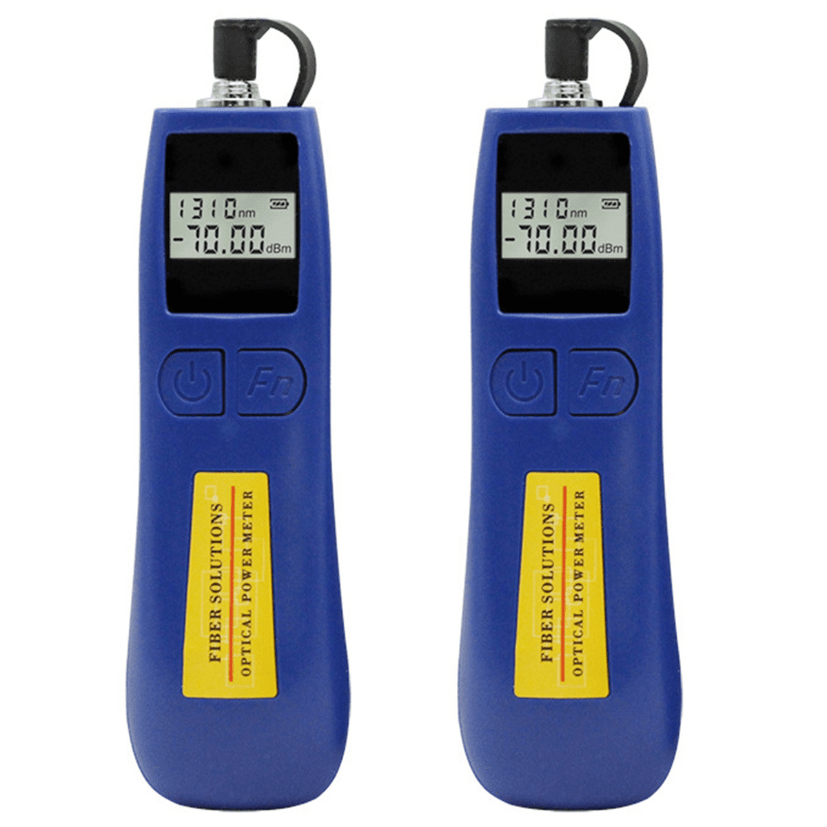 2X 6 Wavelengths Mini Optical Power Meter Tester 50 to 26 Optical Fiber ...