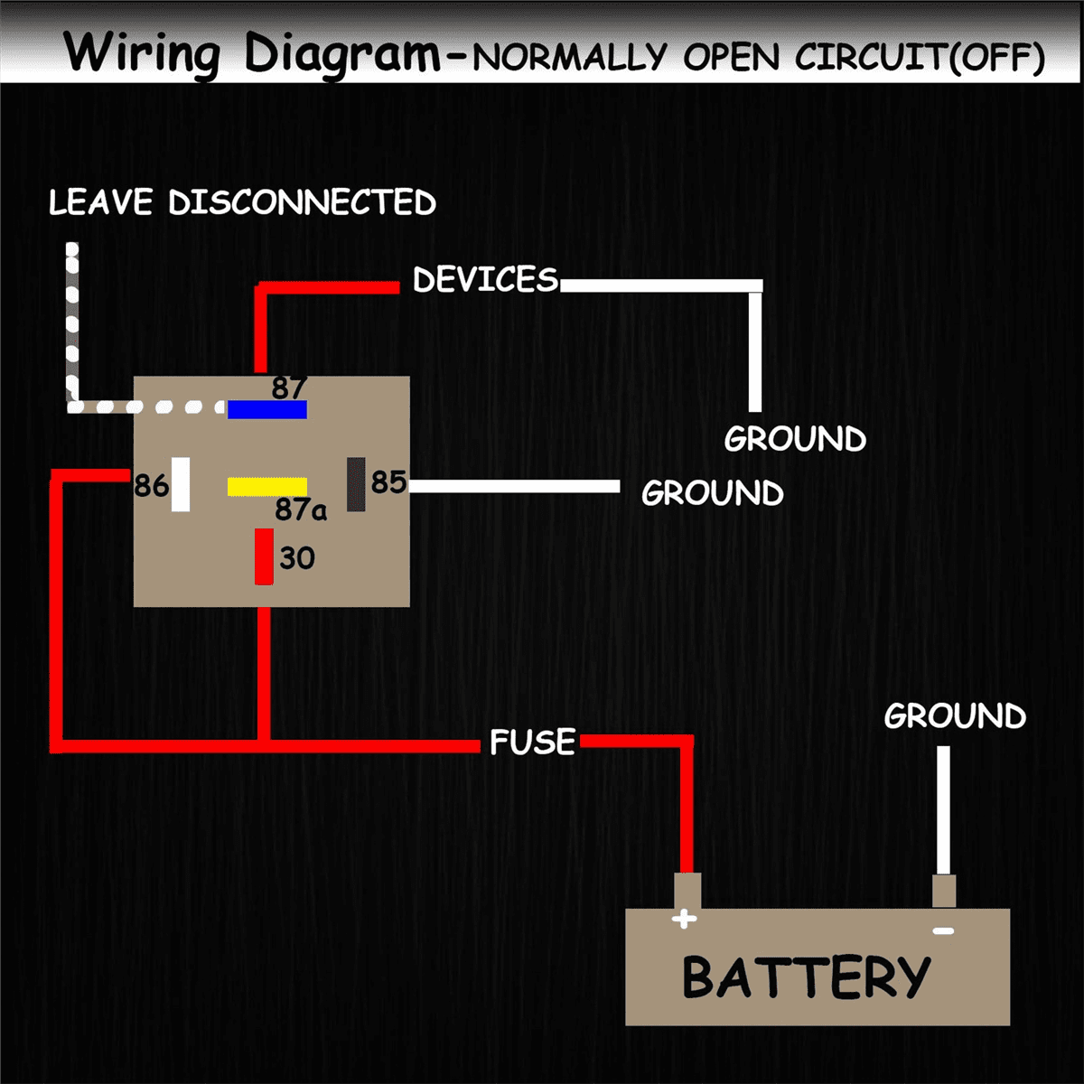 2X 60/80 Amp 12 Volt Waterproof Automotive Relay with Pigtail 5-Pin ...
