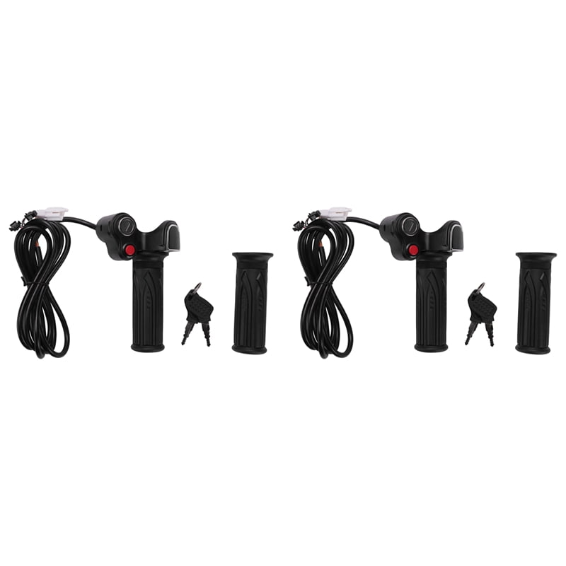 2X 60V Gas Handle Twist Throttle with Battery Indicator&Latching Switch ...