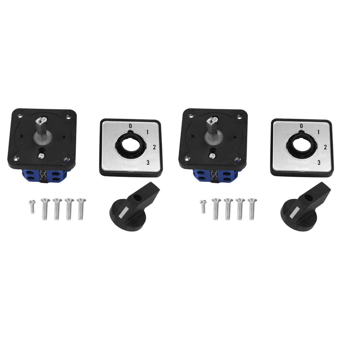 2X 660V 20A Switch 4Position 2 Pole Rotary Selector Rotary Cam ...