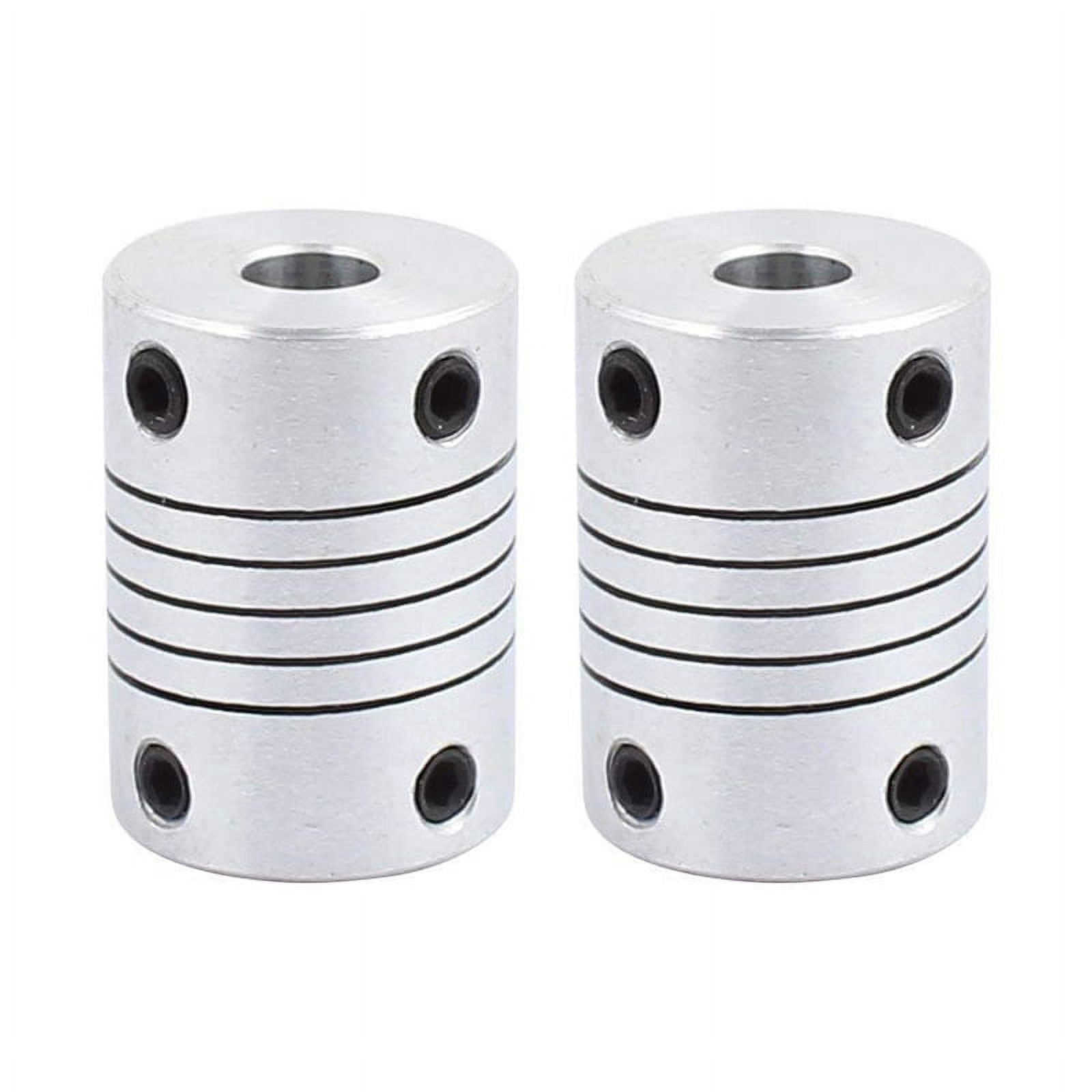 2X 6mm to 8mm Shaft Coupling 25mm Length 18mm Diameter Stepper Motor ...