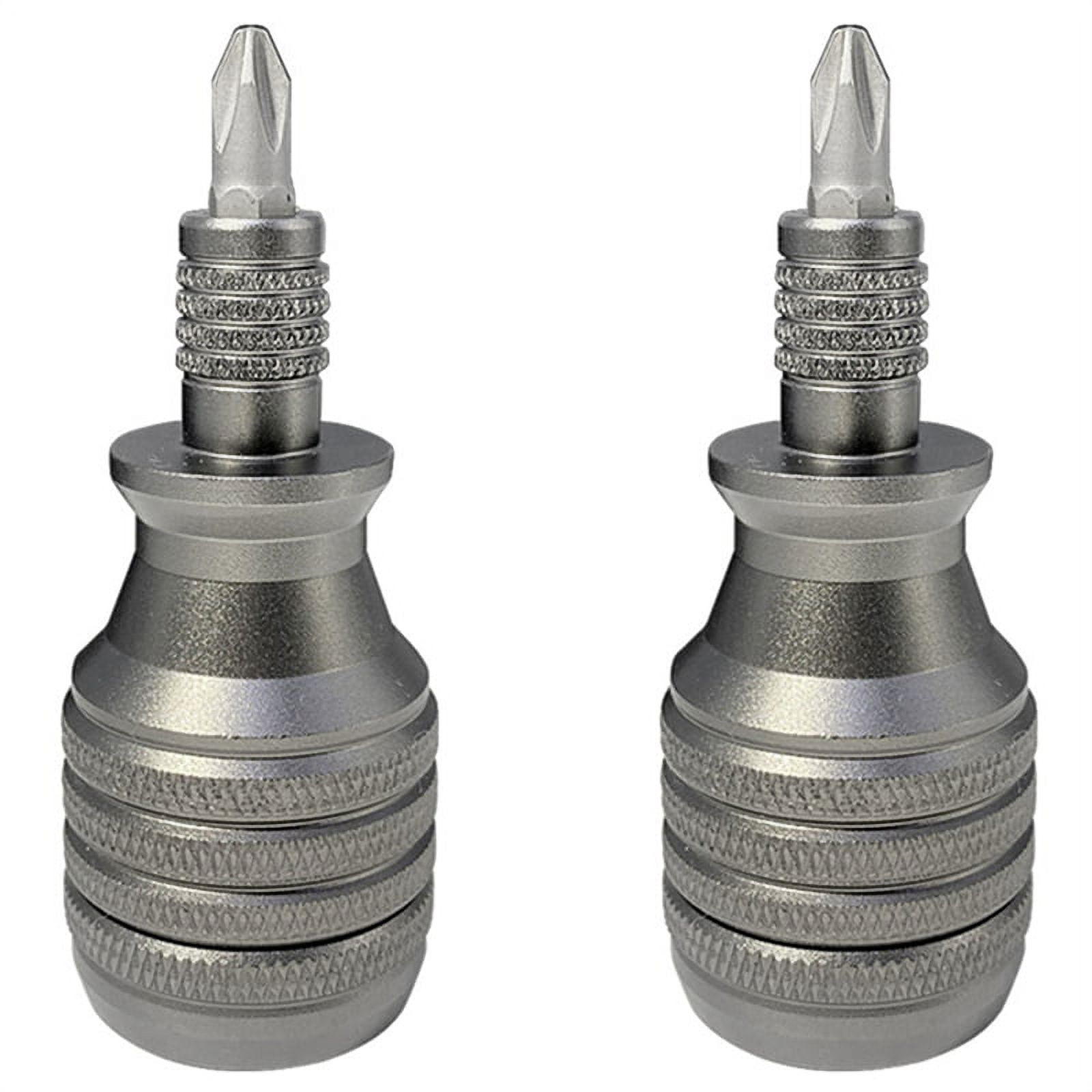 2X 7 in 1 Mini Screwdriver Titanium Screwdriver 1/4 Inch Magnetic Torx ...