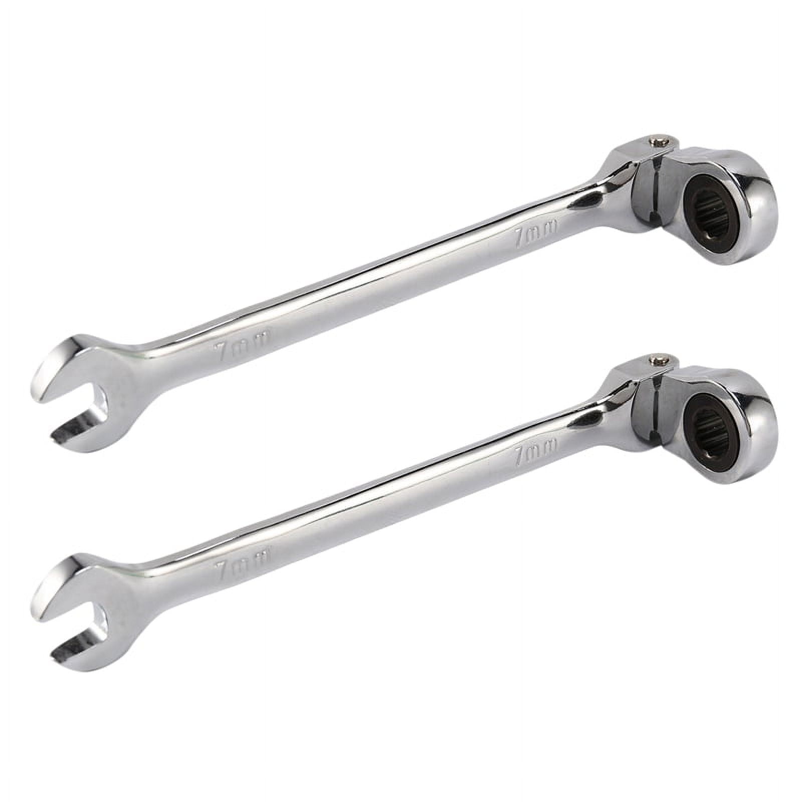 2X 7mm Flexible Ratchet Action Wrench Spanner Nut Tool - Walmart.com