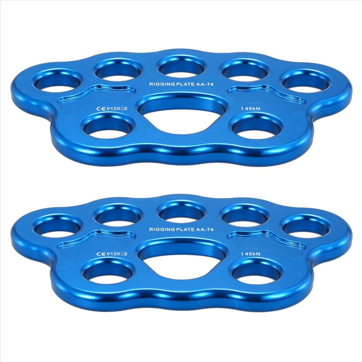 2X 8 Holes Outdoor Rigging Plate 45KN Rock Climbing Mountaineering ...