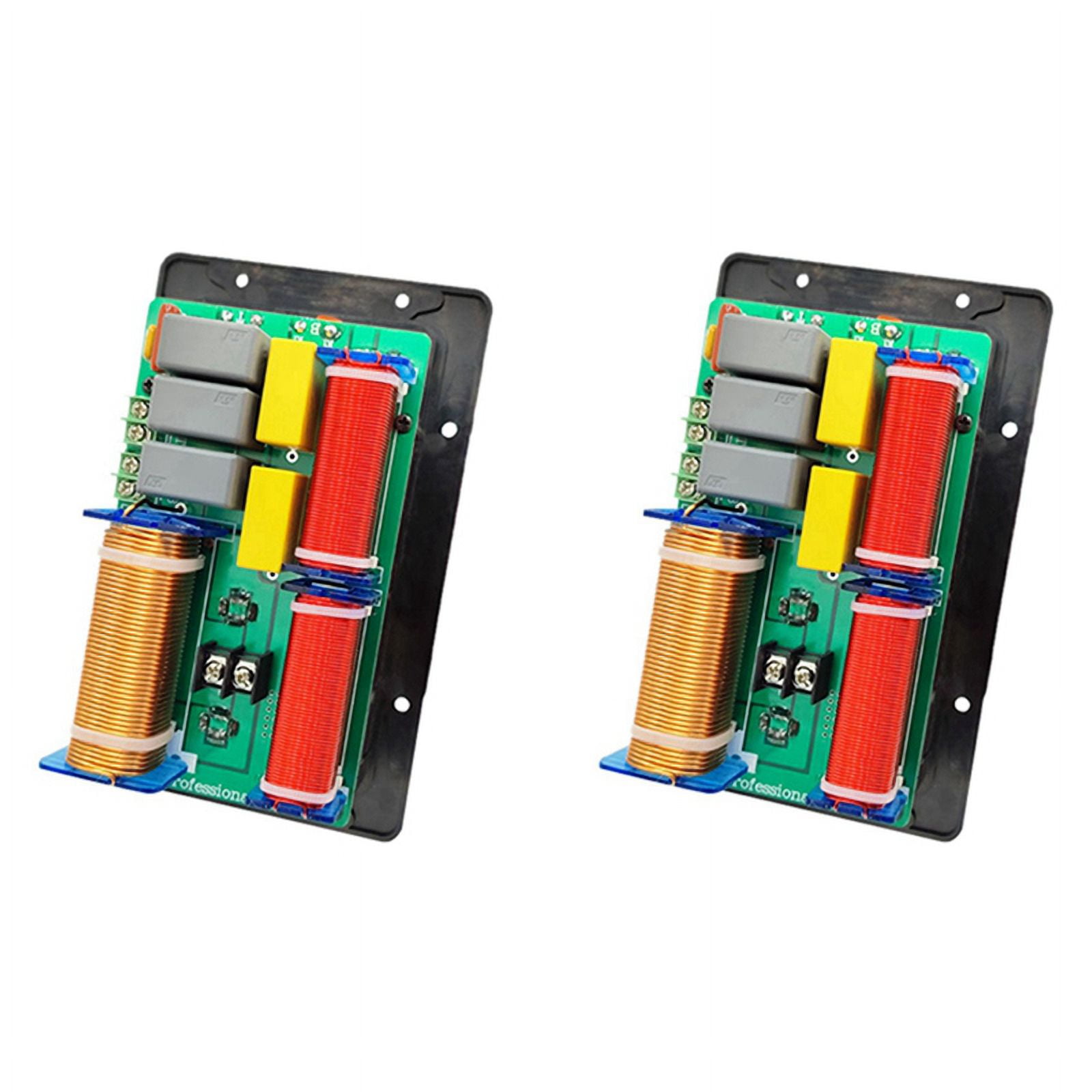 2X 800W 2 Way Speaker Audio Frequency Divider Treble Bass 2 Unit ...
