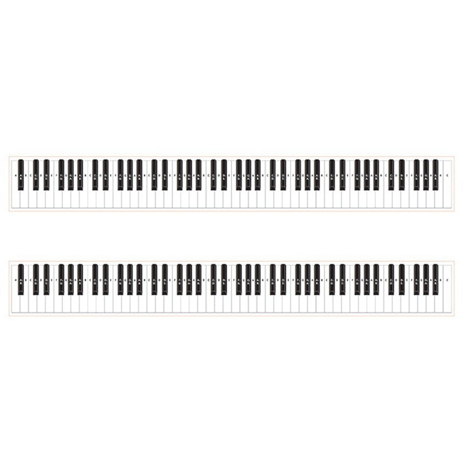 2X 88 Key Practice Keyboard Piano & Note Chart for Behind the Piano ...