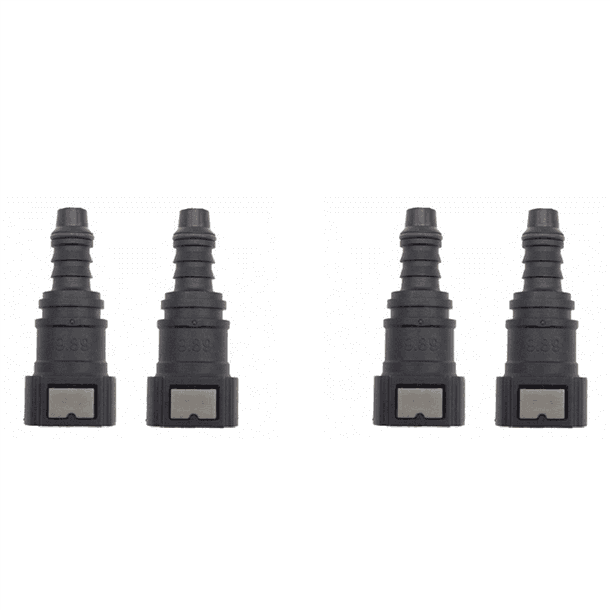 2X 9.89 ID8 Curved Fuel Line Quick Connector, Urea Tube Fastener Pipe ...