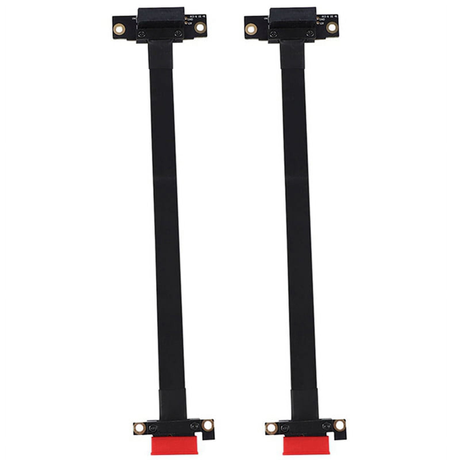 2X 90 Degree Pci-E Pci Express 1X to 1X Slot Riser Card Converter ...