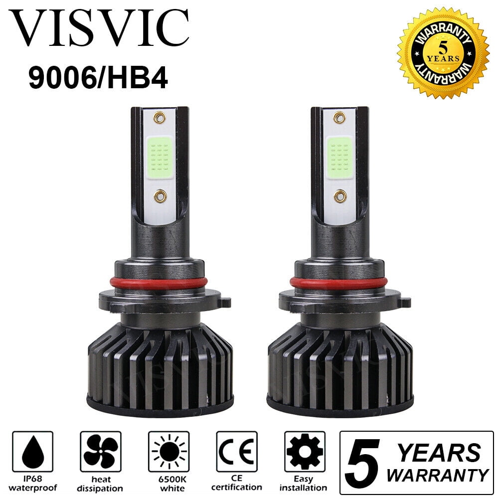 2X 9006 HB4 8000K Ice Blue LED Headlight For Toyota RAV4 Camry Corolla ...