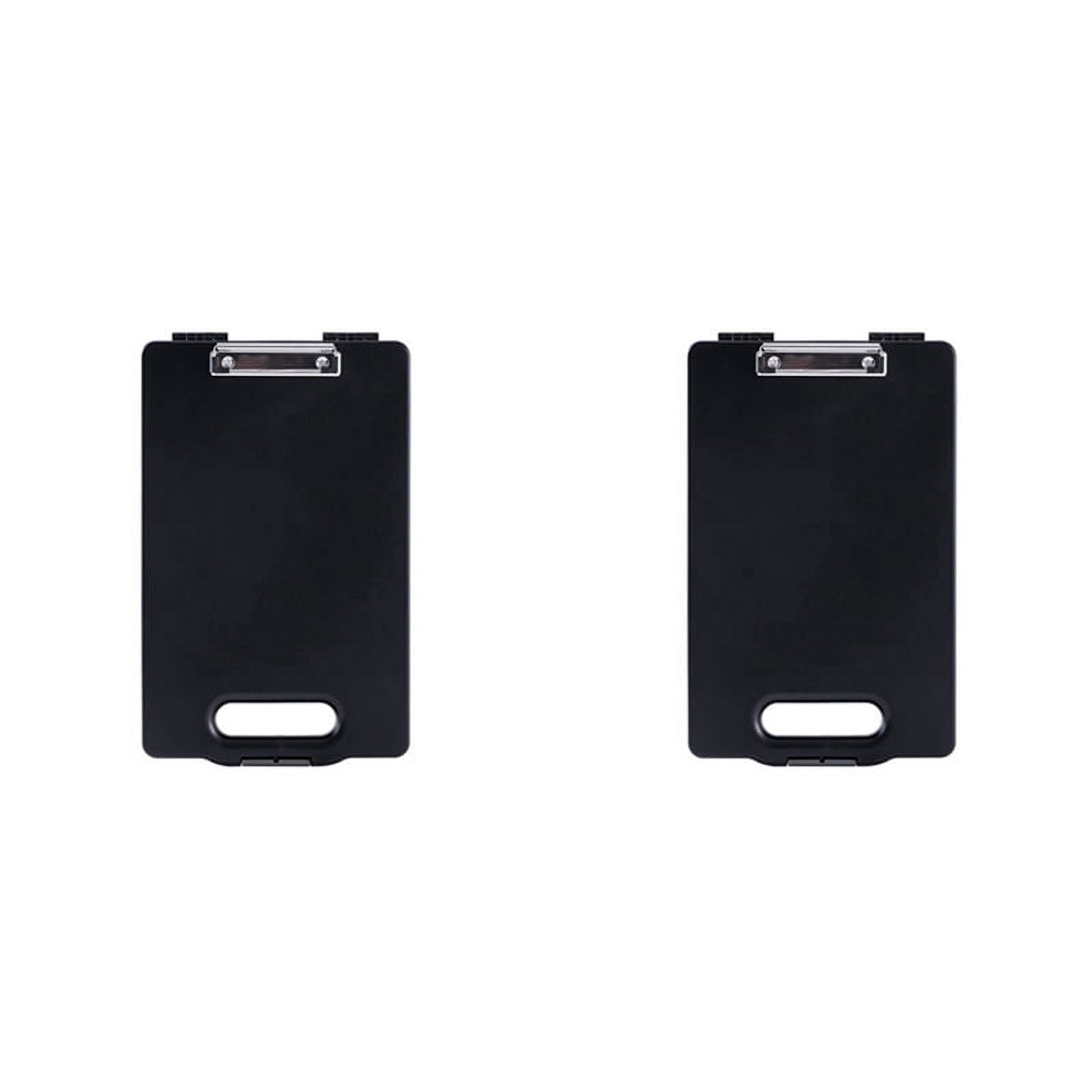 2X A4 Plastic Storage Clipboard File Box Case Document File Folders ...