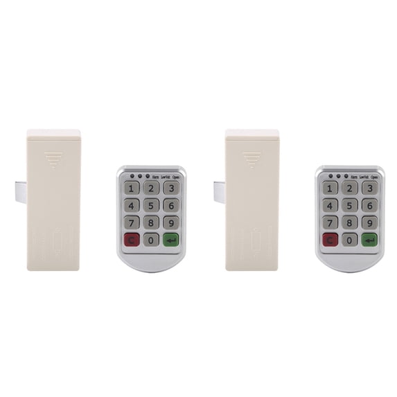 2X ABS Plastic Panel Digital Electronic Intelligent Password Keypad ...