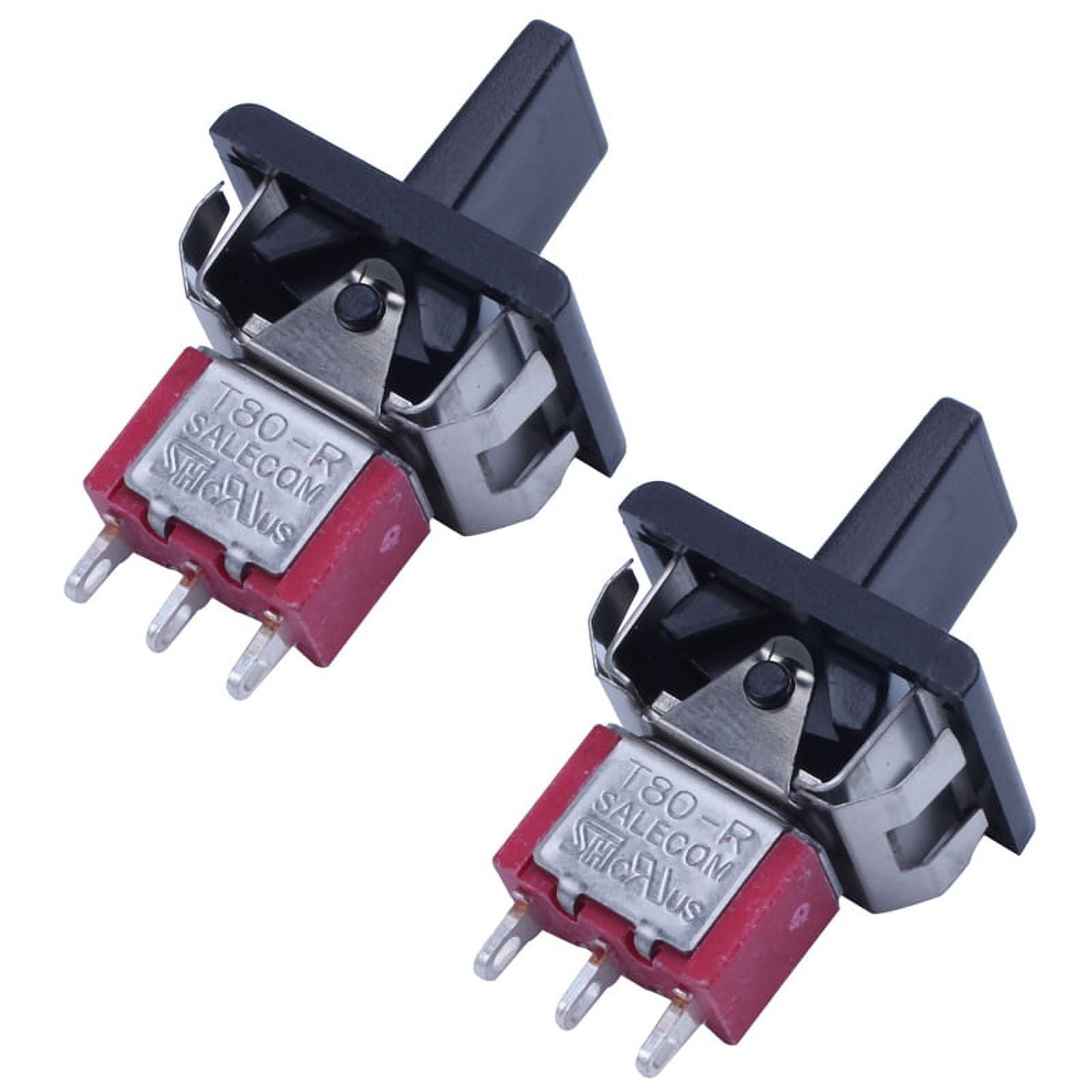 2X AC 250V/3A 125V/5A Momentary SPDT 3 Positions Toggle Switch T80-R,2x ...
