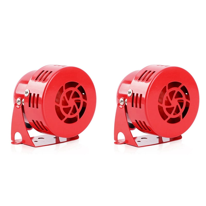 2X AC110V Air Siren Horn Speaker Alarm Sound Mini Electric Motor Driven ...