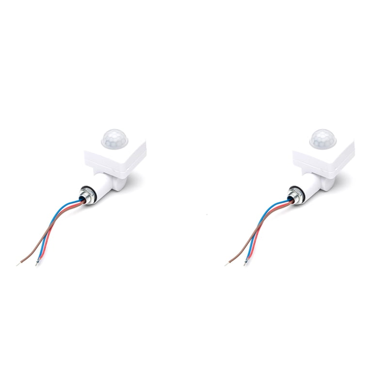2X AC85-265V IP65 Motion Sensor Adjustable PIR Switch Ultrathin LED ...