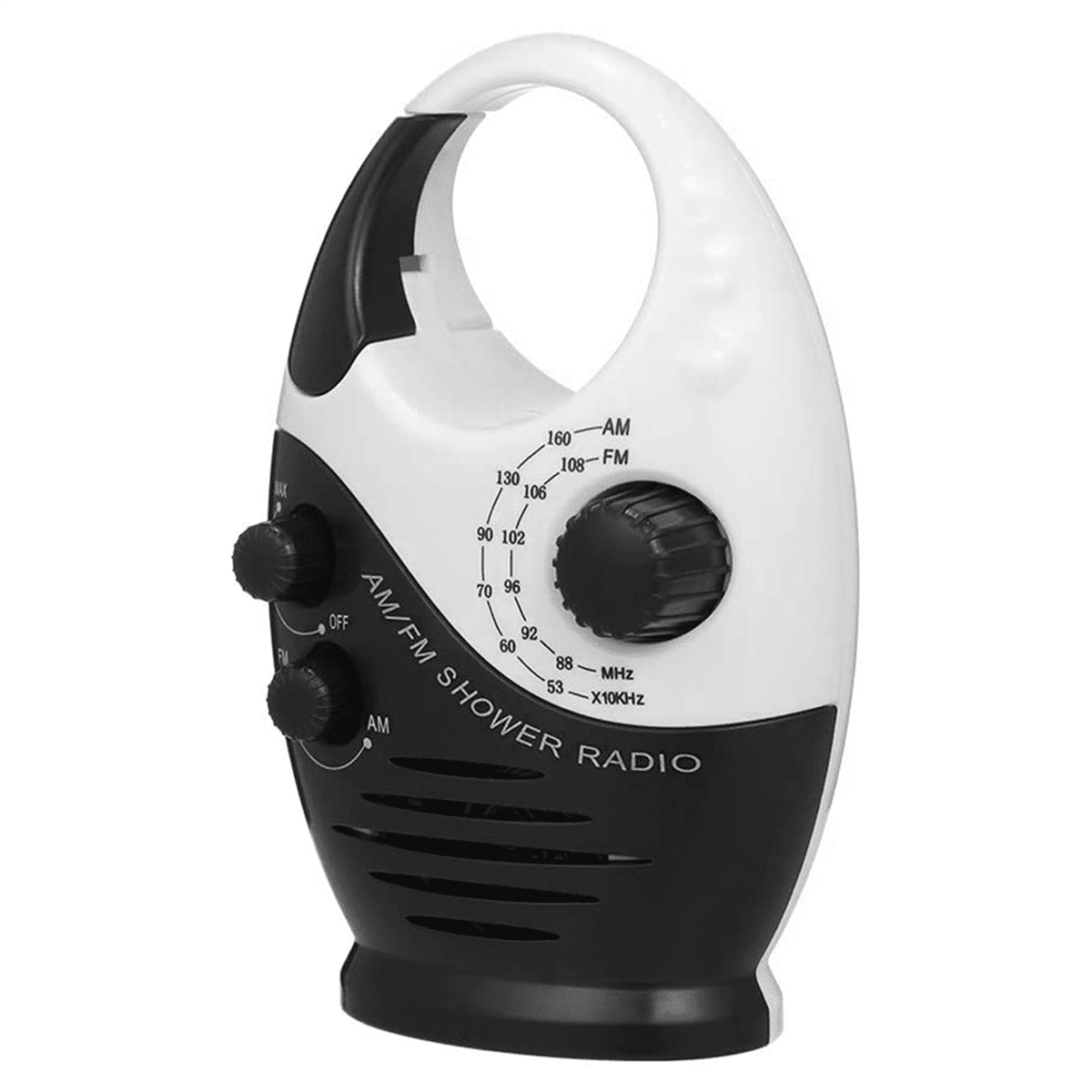 2X AM/FM Mini Shower Radio Bathroom Waterproof Radio Hanging Music ...