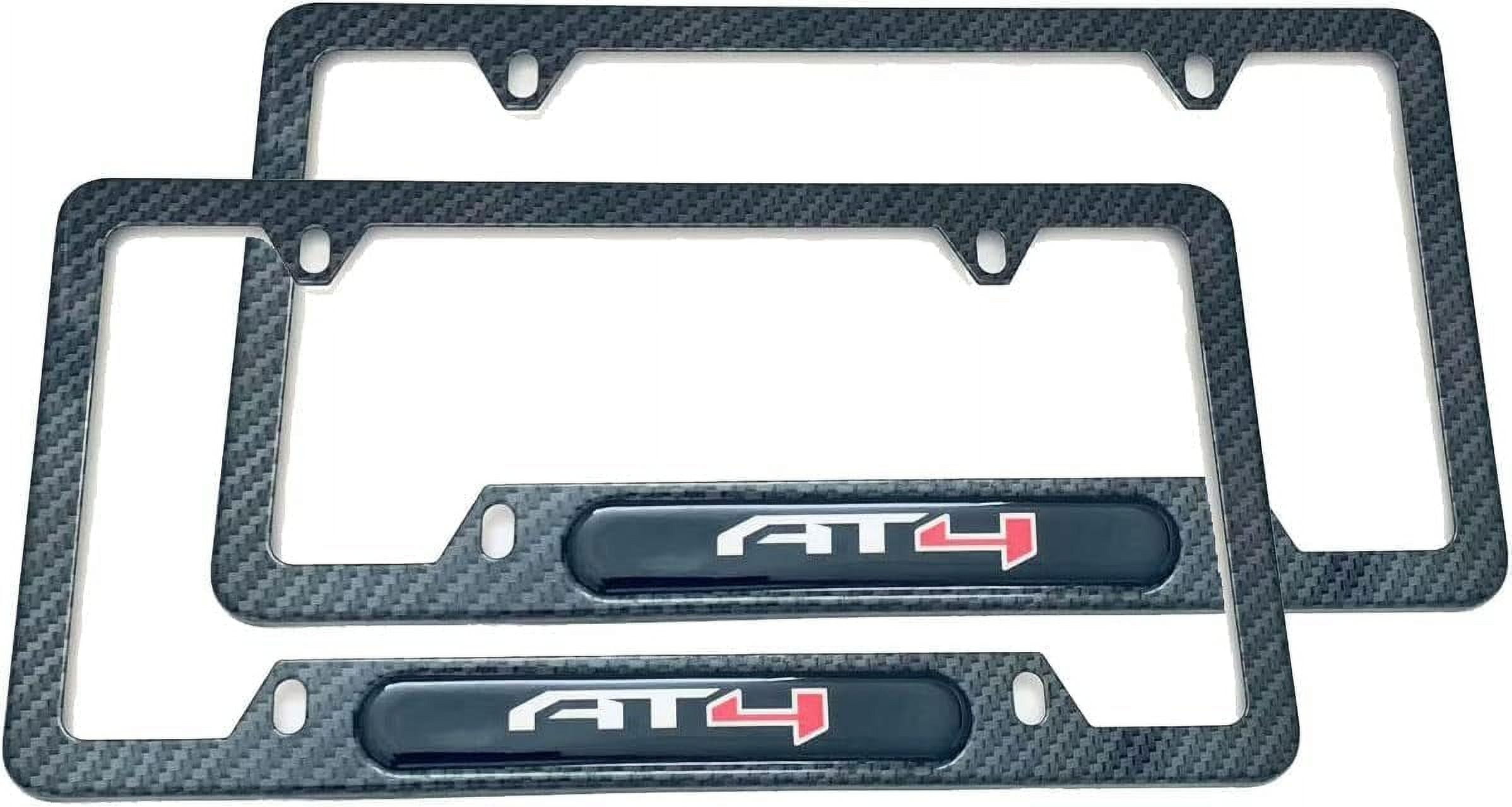 2X AT4 License Plate Frame Holder Cover Sport All-Terrain 4WD ForGMC ...