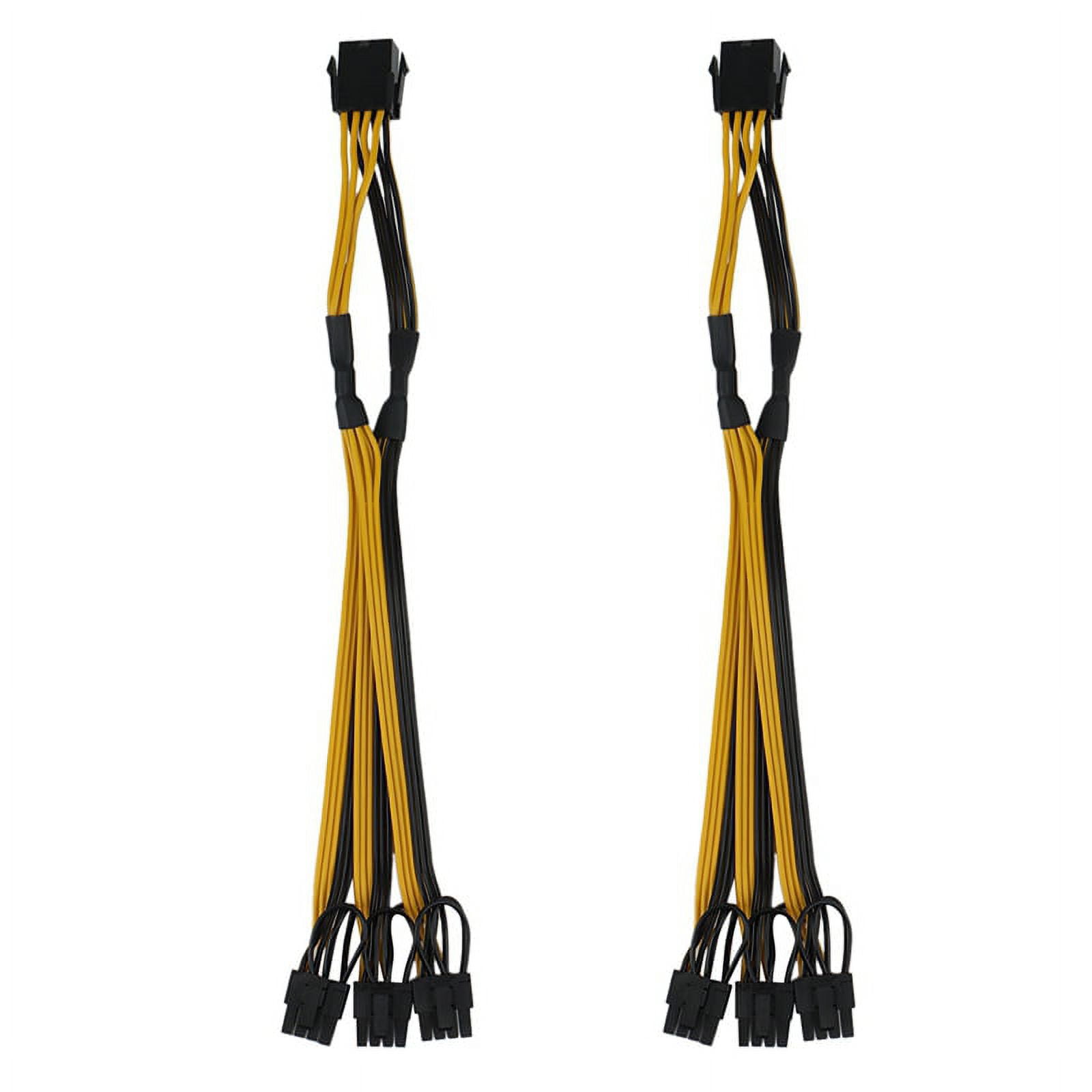 2X ATX 12V CPU 8 Pin to 3X 8Pin (6+2) Pin PCI-E Male Splitter Power ...