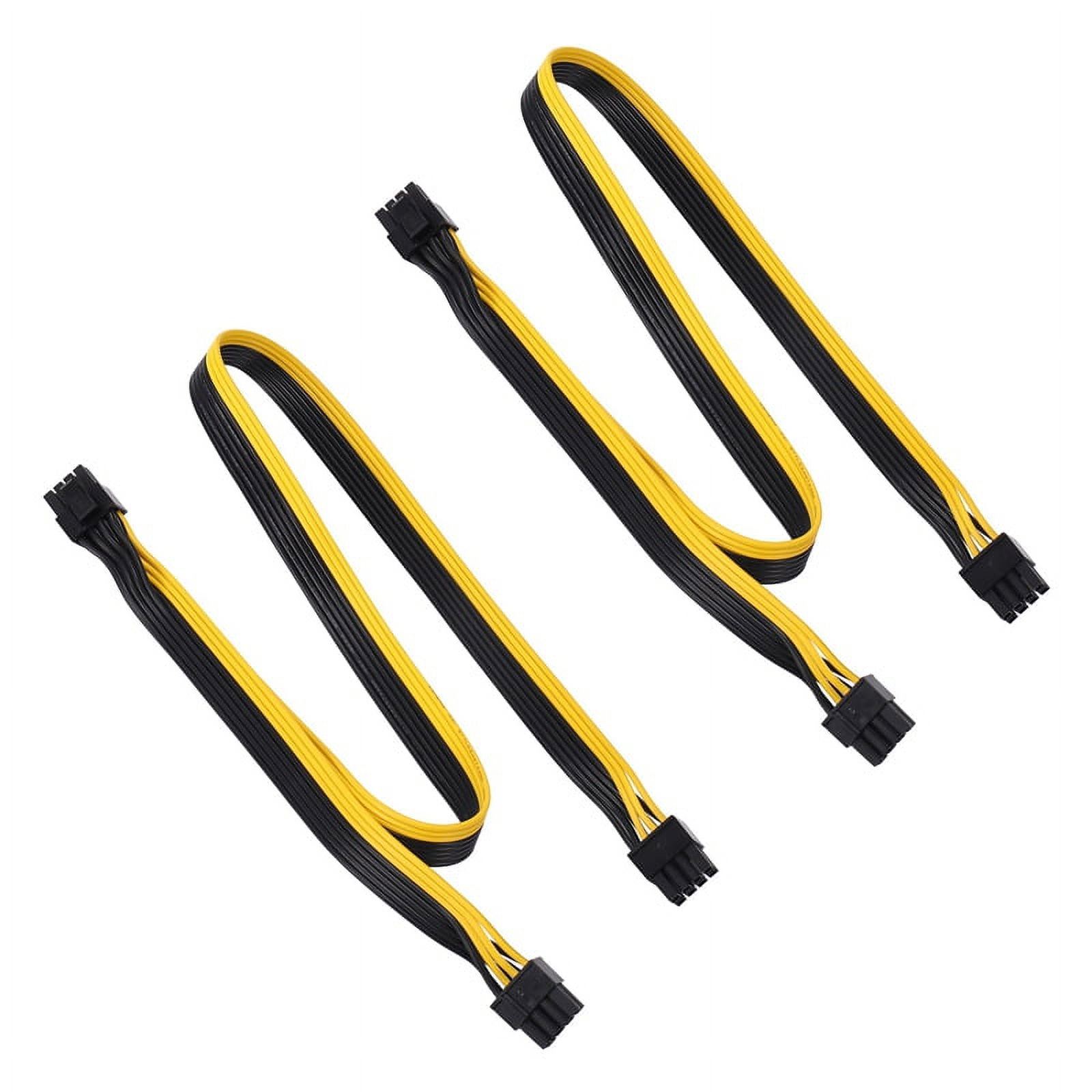 2X ATX CPU 8 Pin Male to Dual PCIe 8(6+2) Pin Male Power Adapter Cable ...