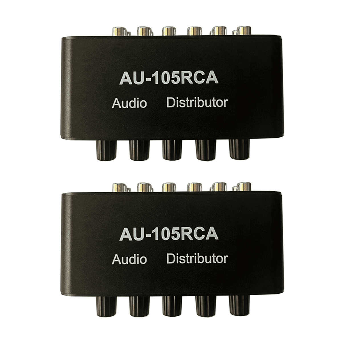 2X AU-105RCA Audio Distributor Stereo Audio Mixer 1 Input 5 Output ...