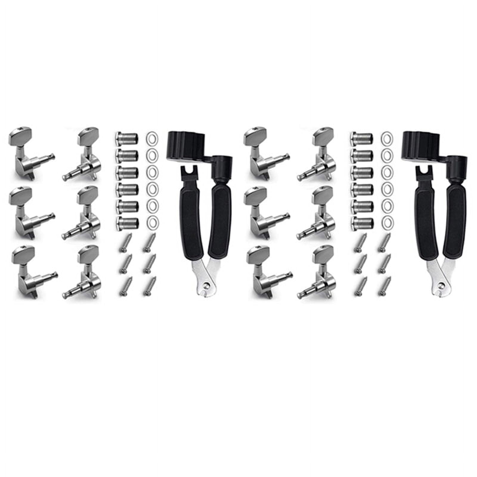 2X Acoustic Guitar Fully Enclosed Metal Machine Guitar String Tuning ...