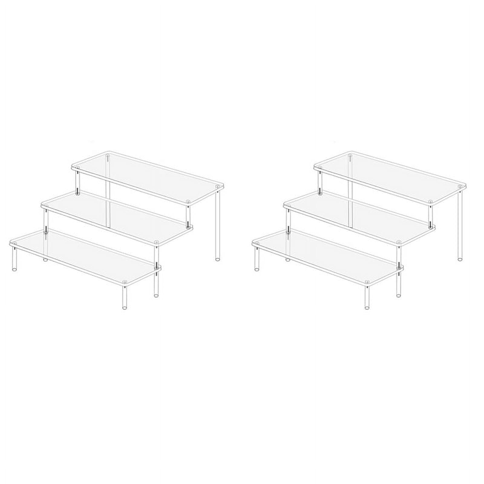 2X Acrylic Display Stand Perfume Rack Storage Rack Transparent Acrylic ...