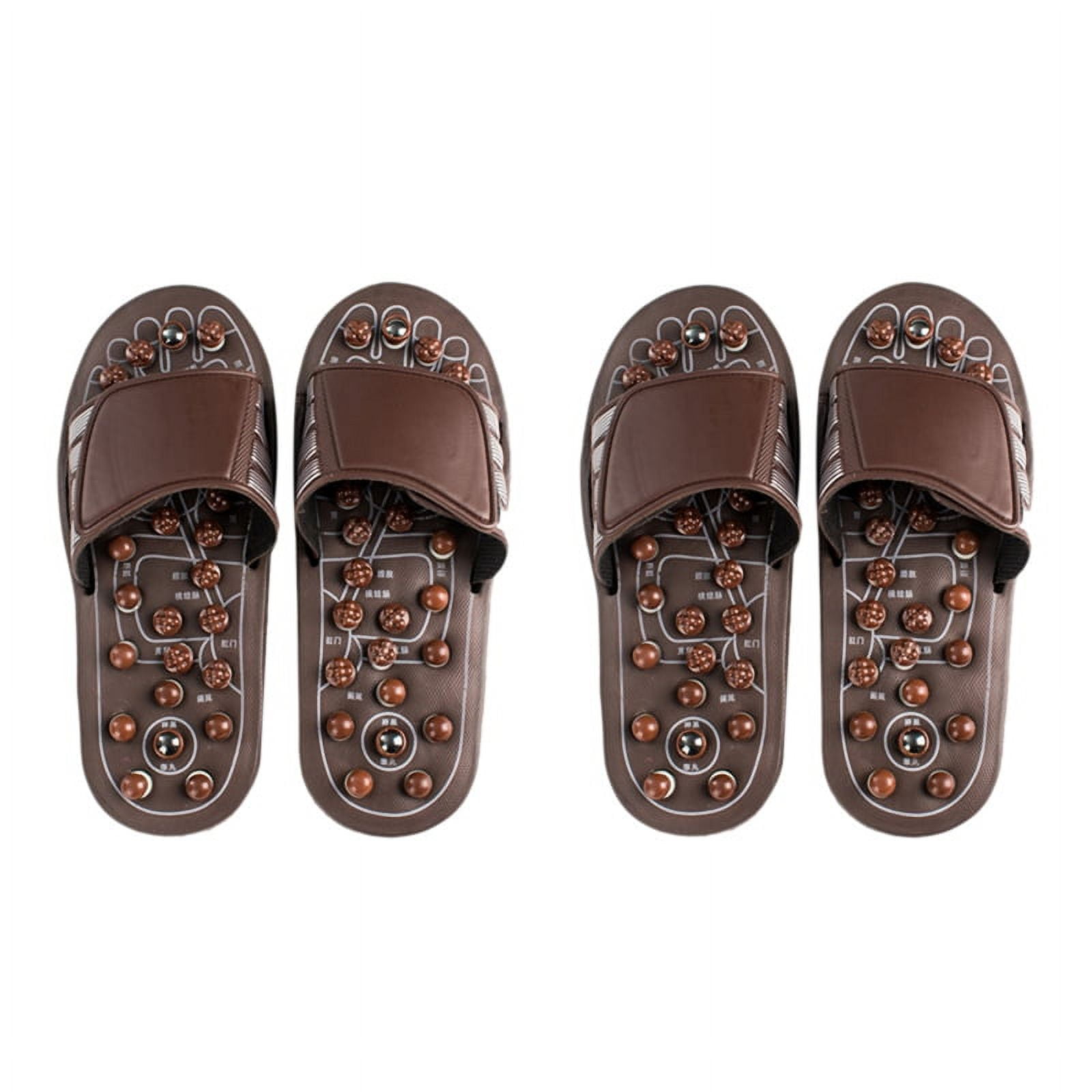 2X Acupressure Foot Massager Slippers Shoes Reflexology Sandals Relief ...
