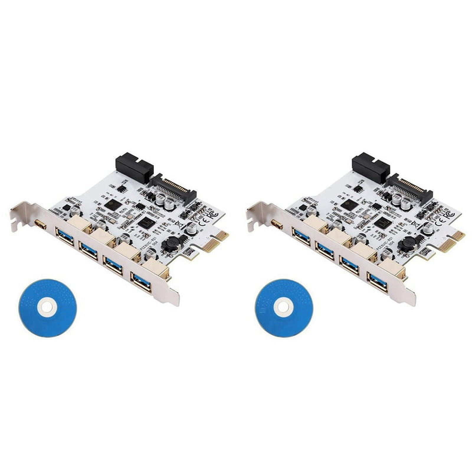 2X Add on Card USB 3.0 PCI-E Type C Expansion Card PCI Express PCI-E to USB 3.0 Controller 5Port ...