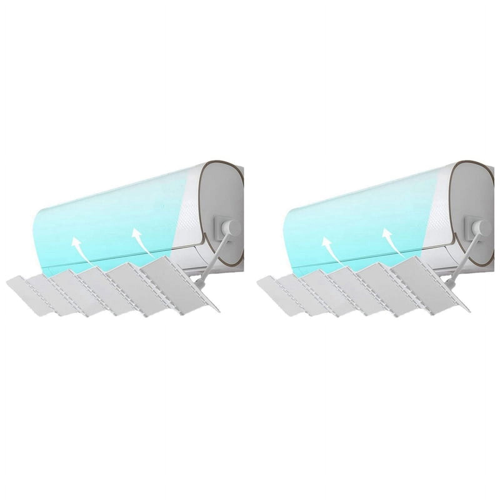 2X Adjustable Foldable Air Conditioner Confinement Air Deflector Outlet ...