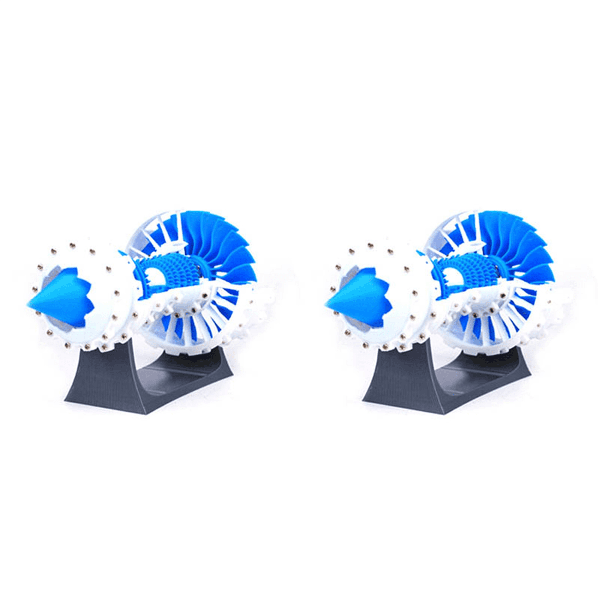 2X Aero Engine Turbo Fan Engine Model Air Engine Model Electric 3D ...