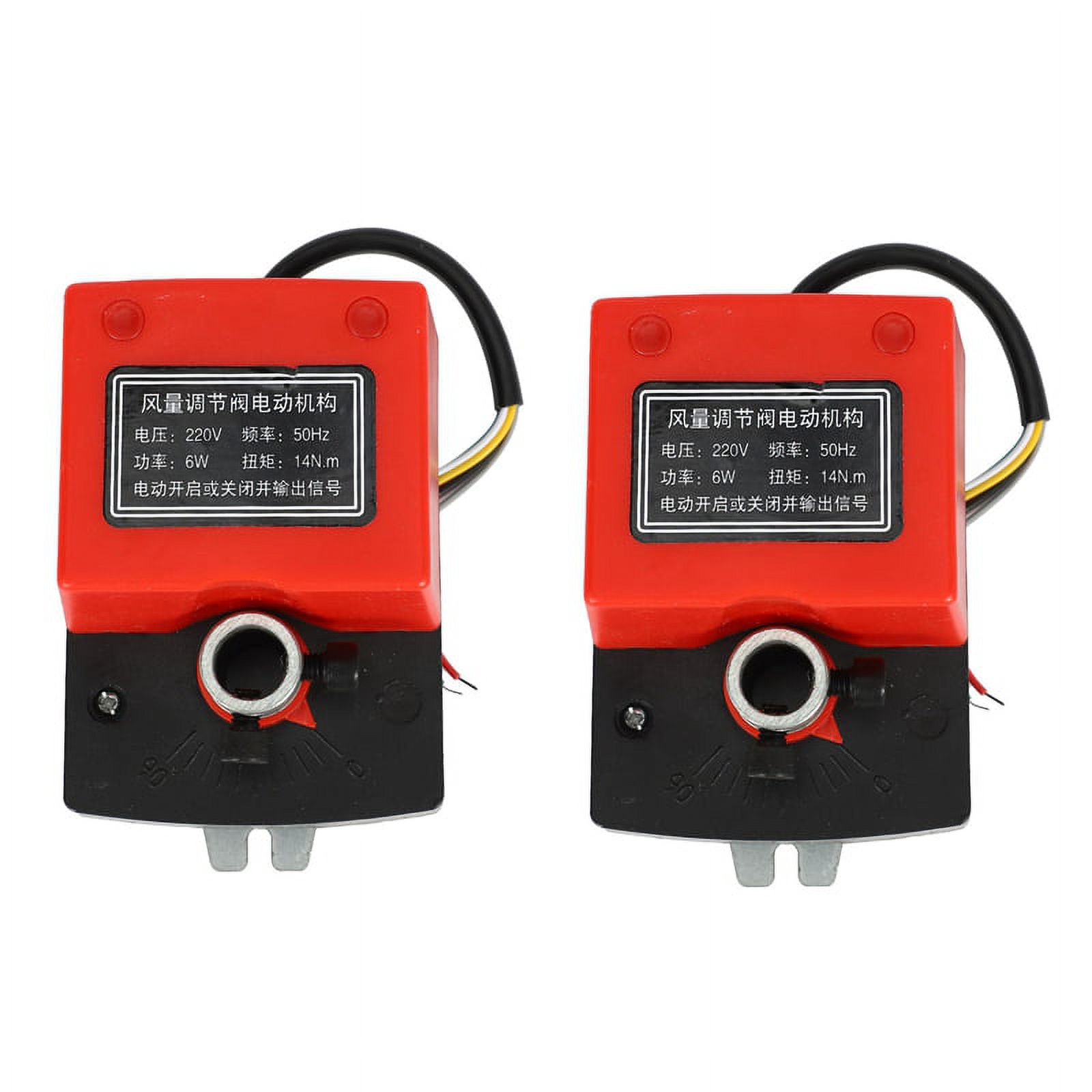 2X Air Damping Valve Ac220V Electric Duct Electric Damper Actuator for ...
