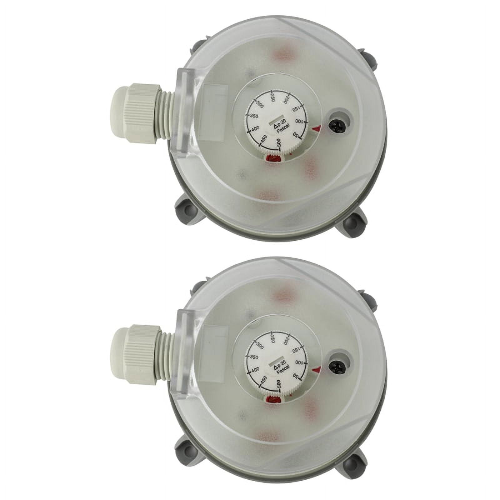 2X Air Differential Pressure Switch 50-500Pa Adjustable - Pressure Air ...
