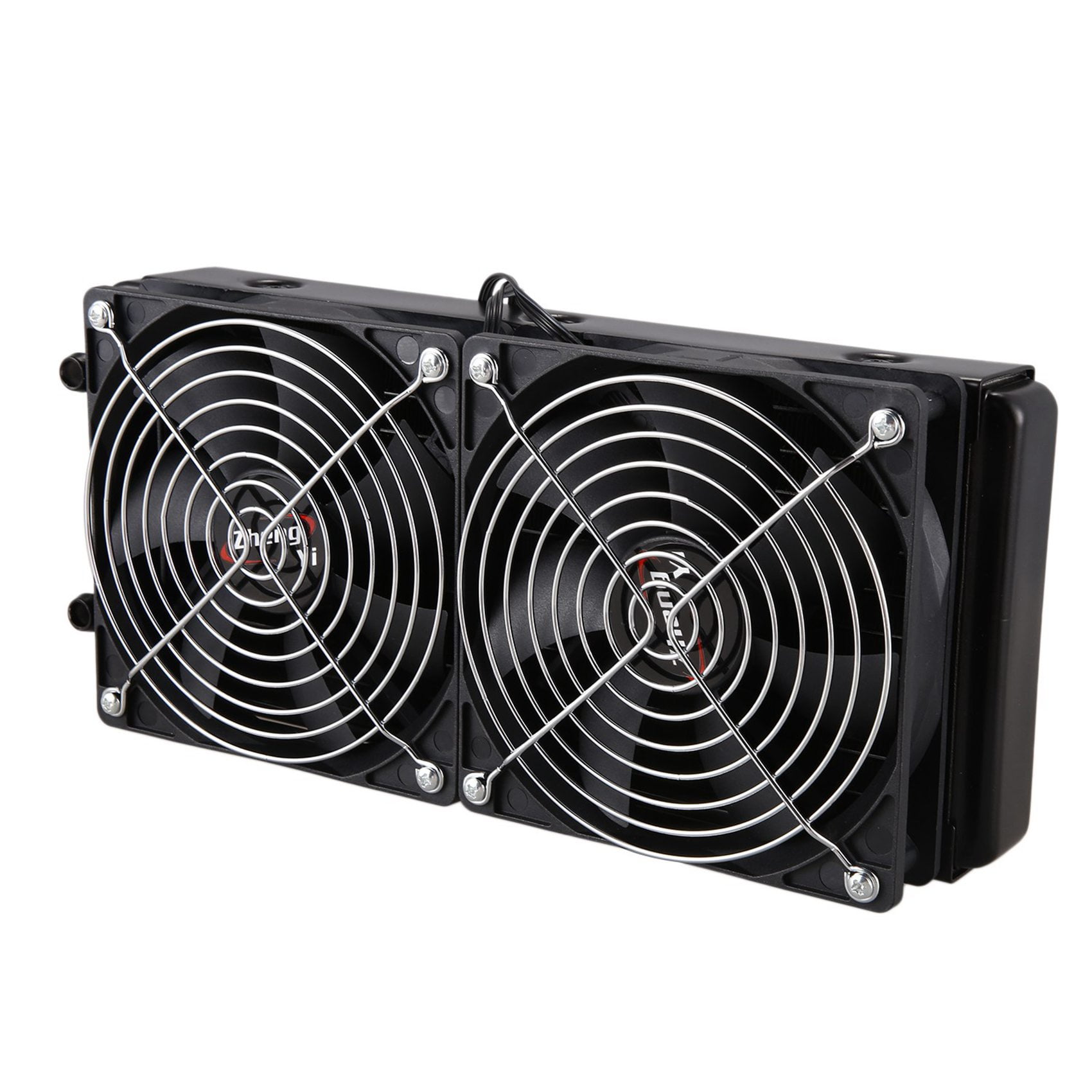 2X Aluminum 240mm 10 Pipe Water Cooling Cooled Row Heat Exchanger ...