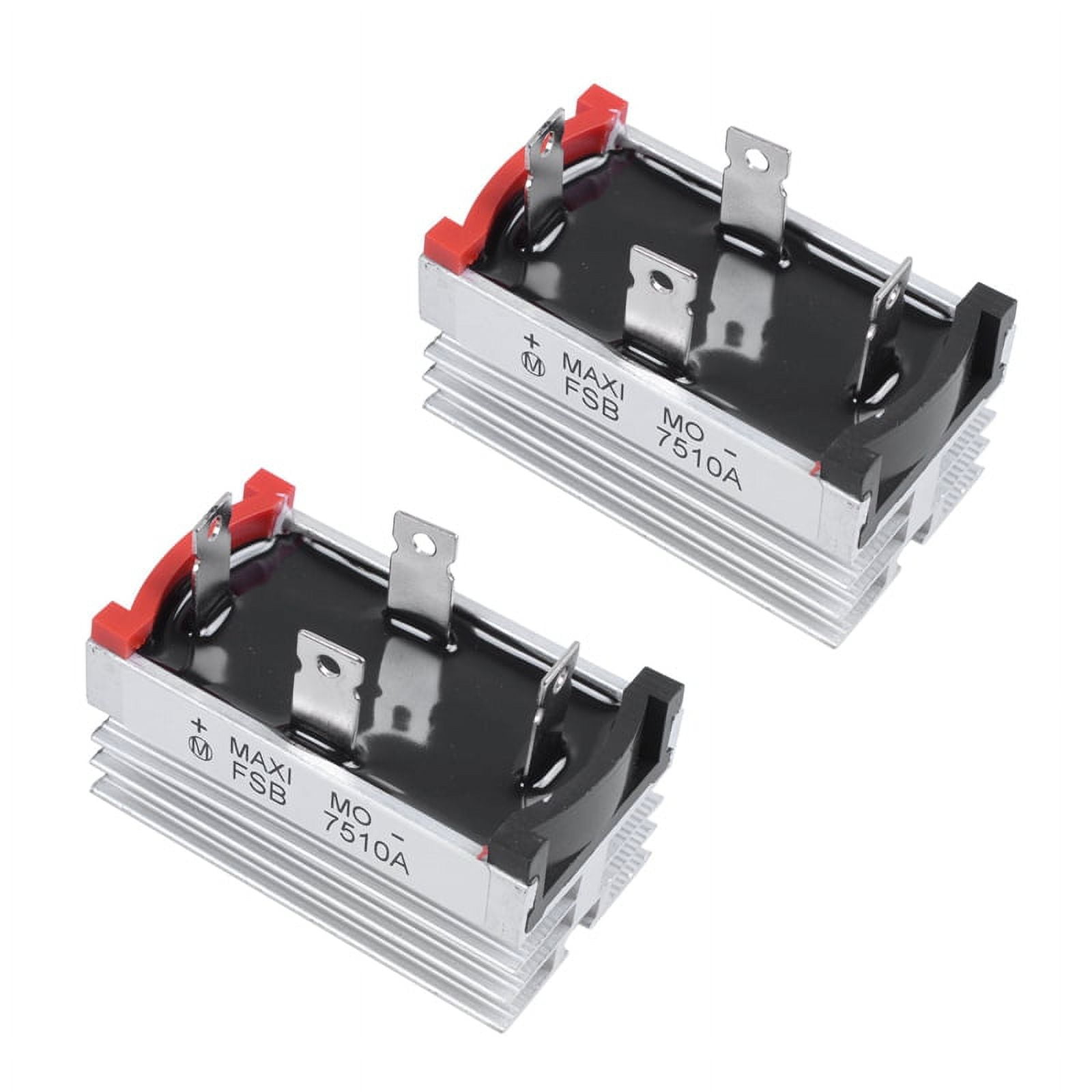 2X Aluminum Heatsink Base Single Phase Bridge Rectifier Diode 75A 1000V ...