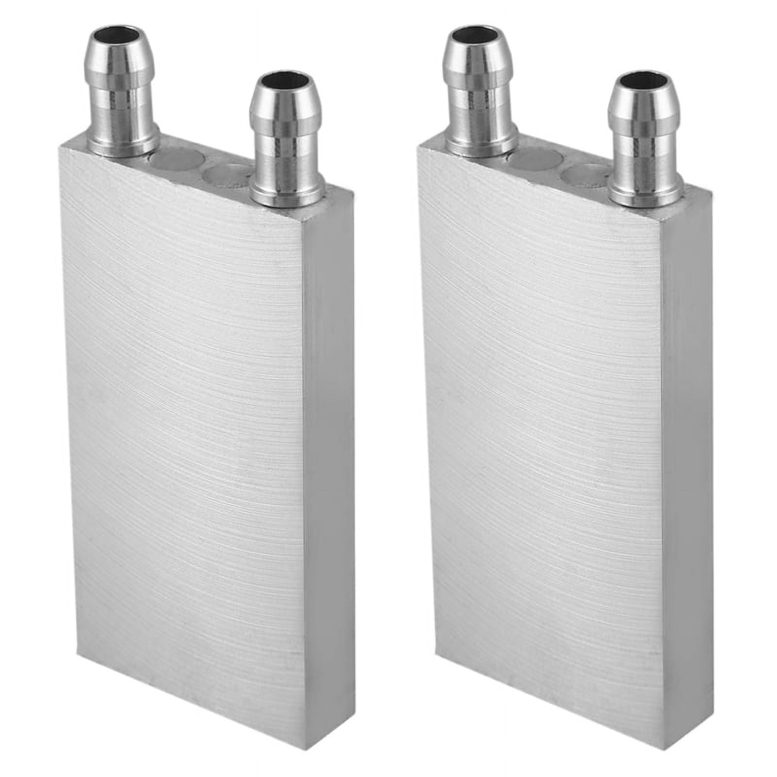 2X Aluminum Liquid-Water Cooling Block for Computer Cpu Radiator for Pc ...