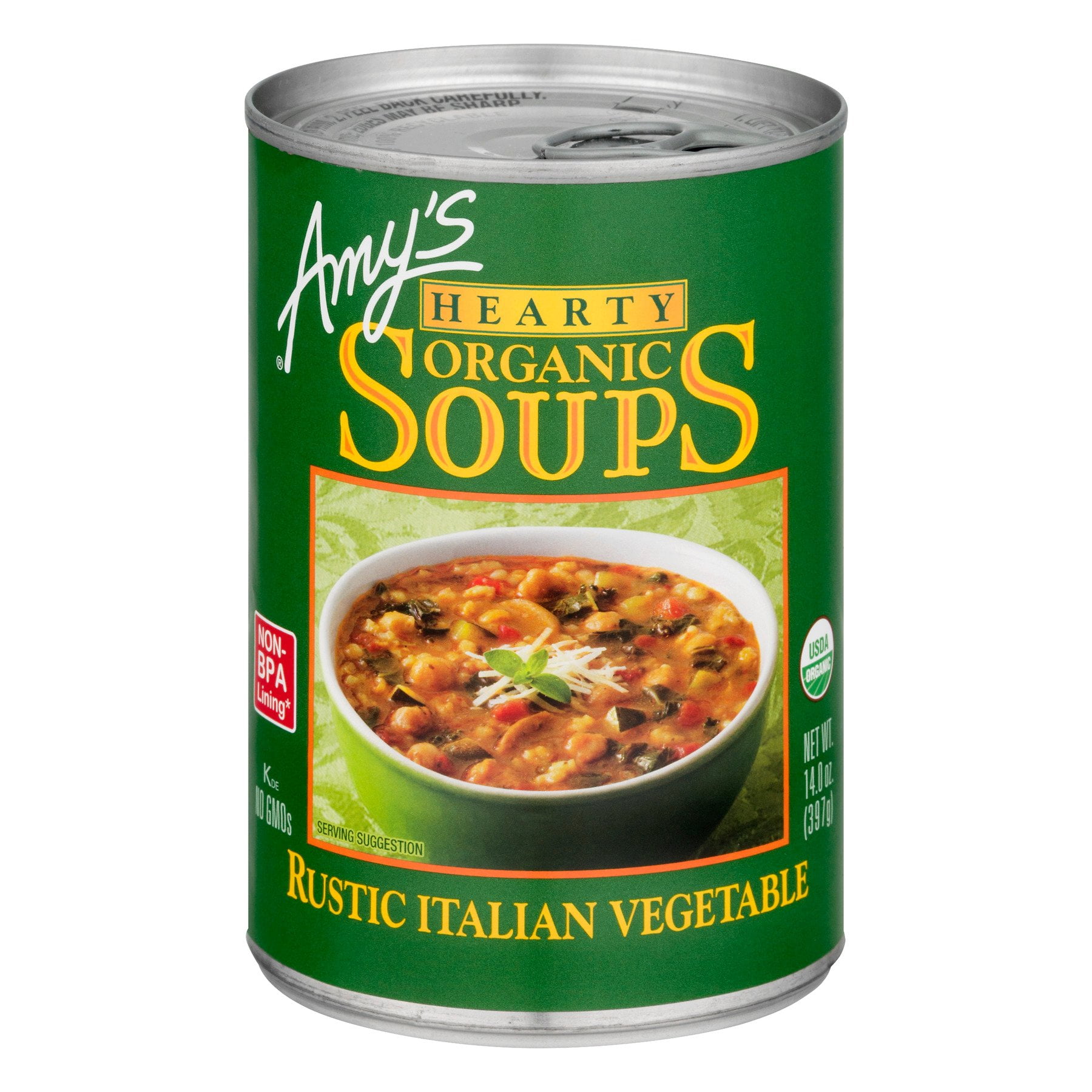 2X - Amy's Hearty Organic Rustic Italian Vegetable Soup - 14 oz ...