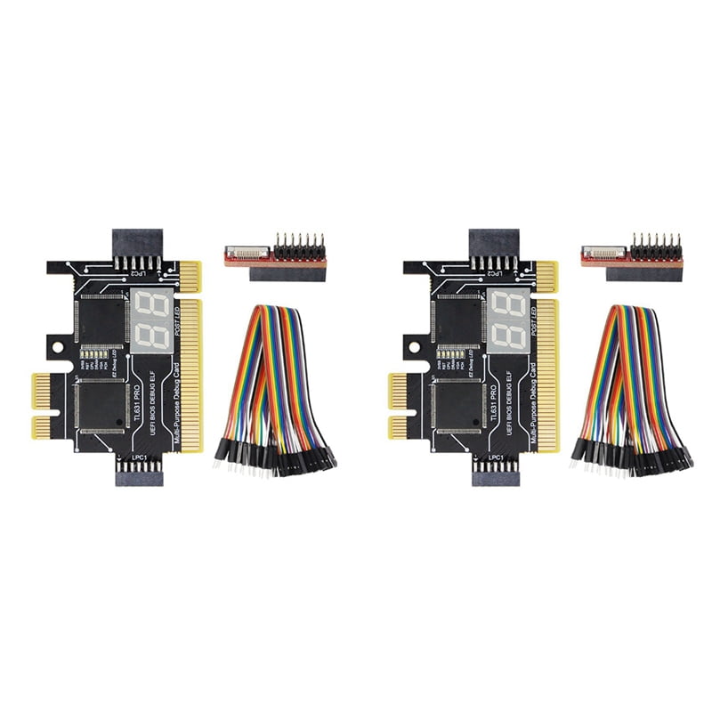 2X Analyzer LPC Debug Card PCI PCI-E Post Test Kit Motherboard ...