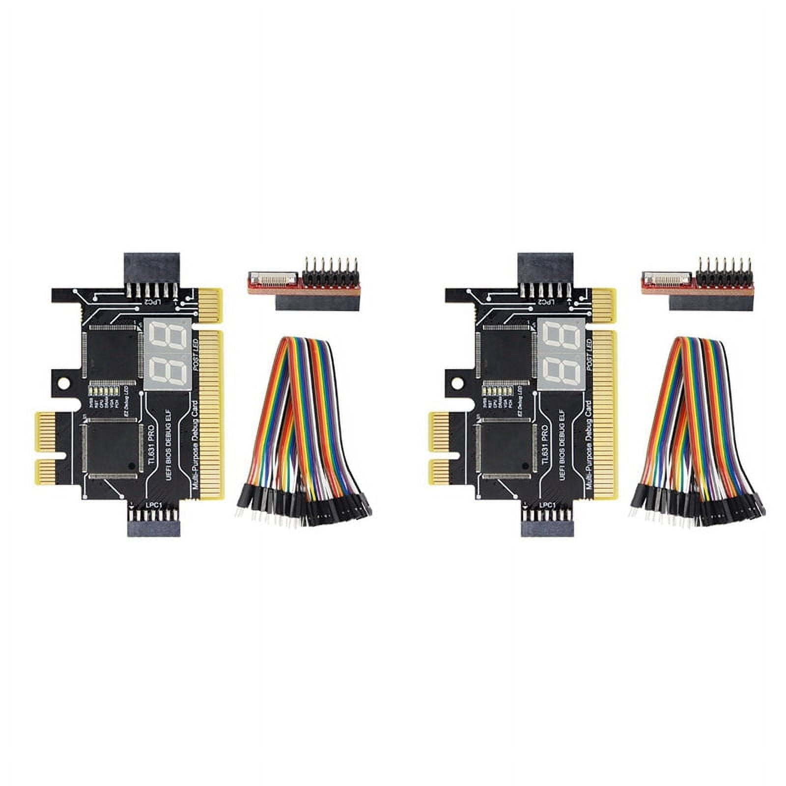 2X Analyzer LPC Debug Card PCI PCI-E Post Test Kit Motherboard ...