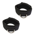2X Ankle Strap D-Ring Multi Gym Cable Attachment Thigh Leg Pulley ...