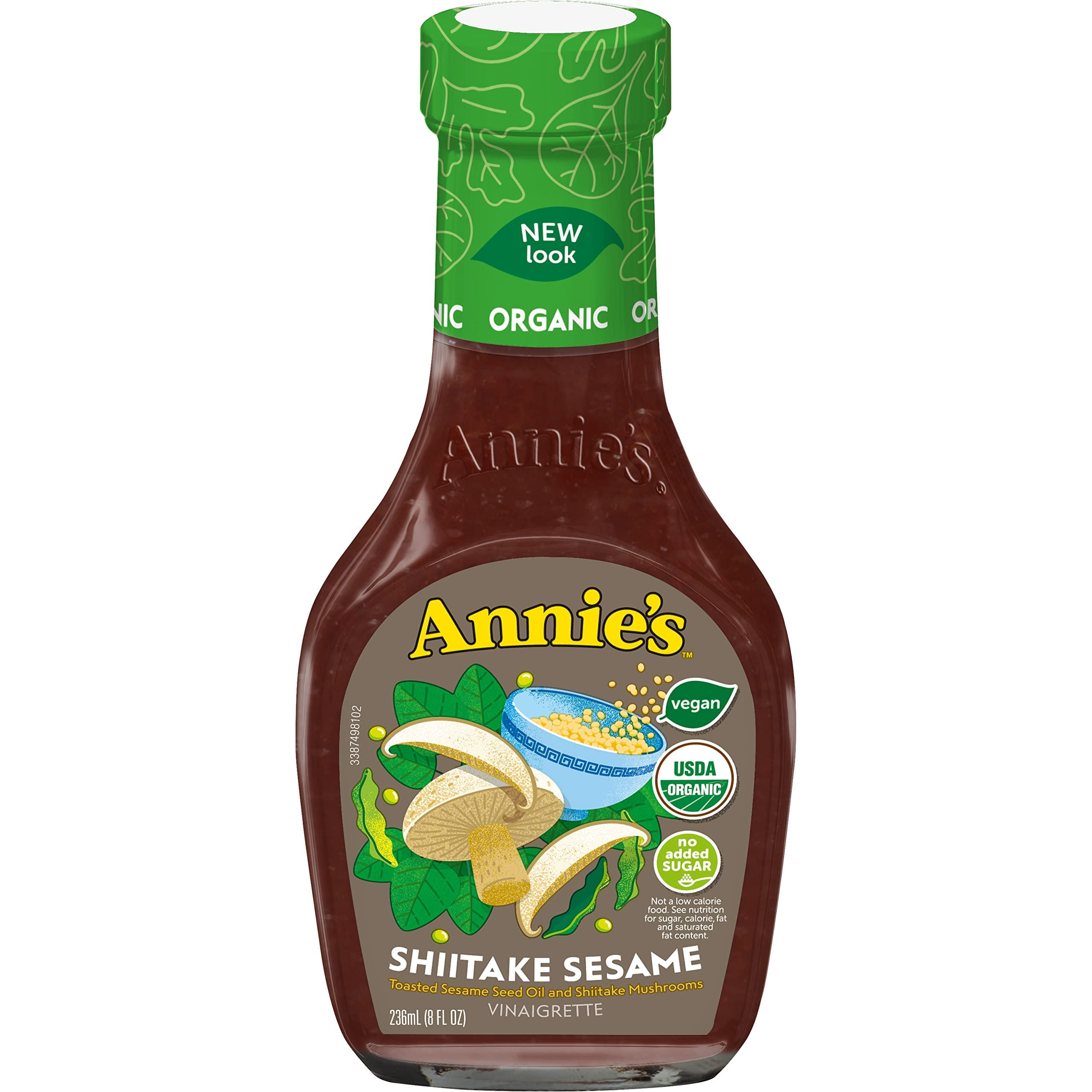 2X - Annie,S Organic Shiitake Sesame Vinaigrette Salad Dressing, Vegan ...