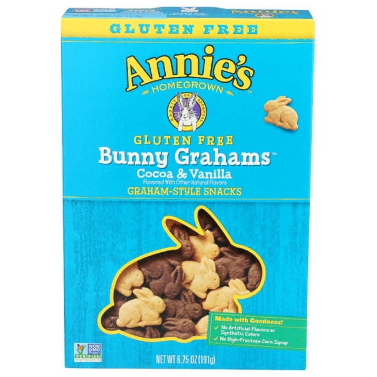 2X - Annie's Homegrown Gluten Free Cocoa & Vanilla Bunny Cookies 6.75 ...