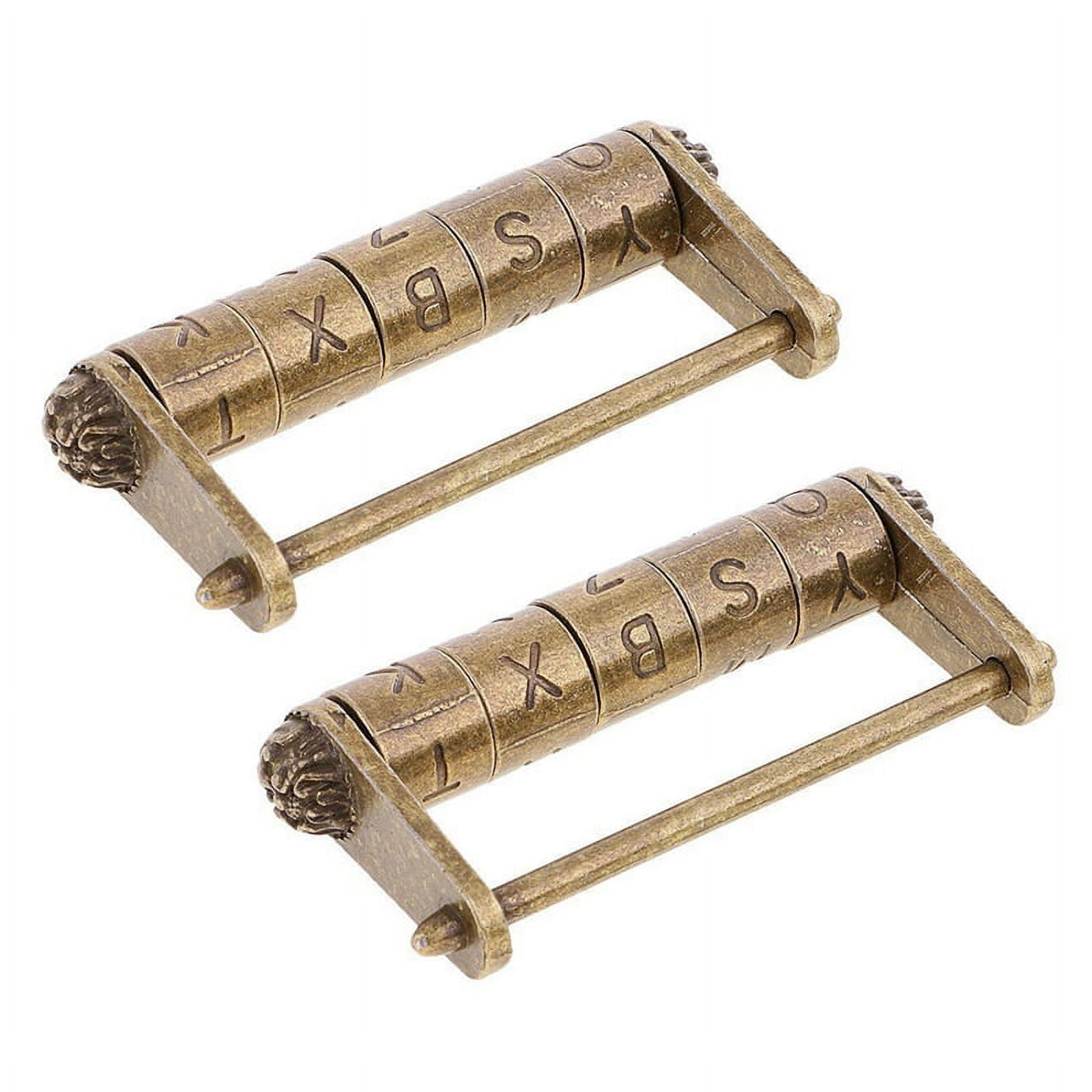 2X Antique Chinese Style Lock Password Locks for Box Cabinet Drawer ...
