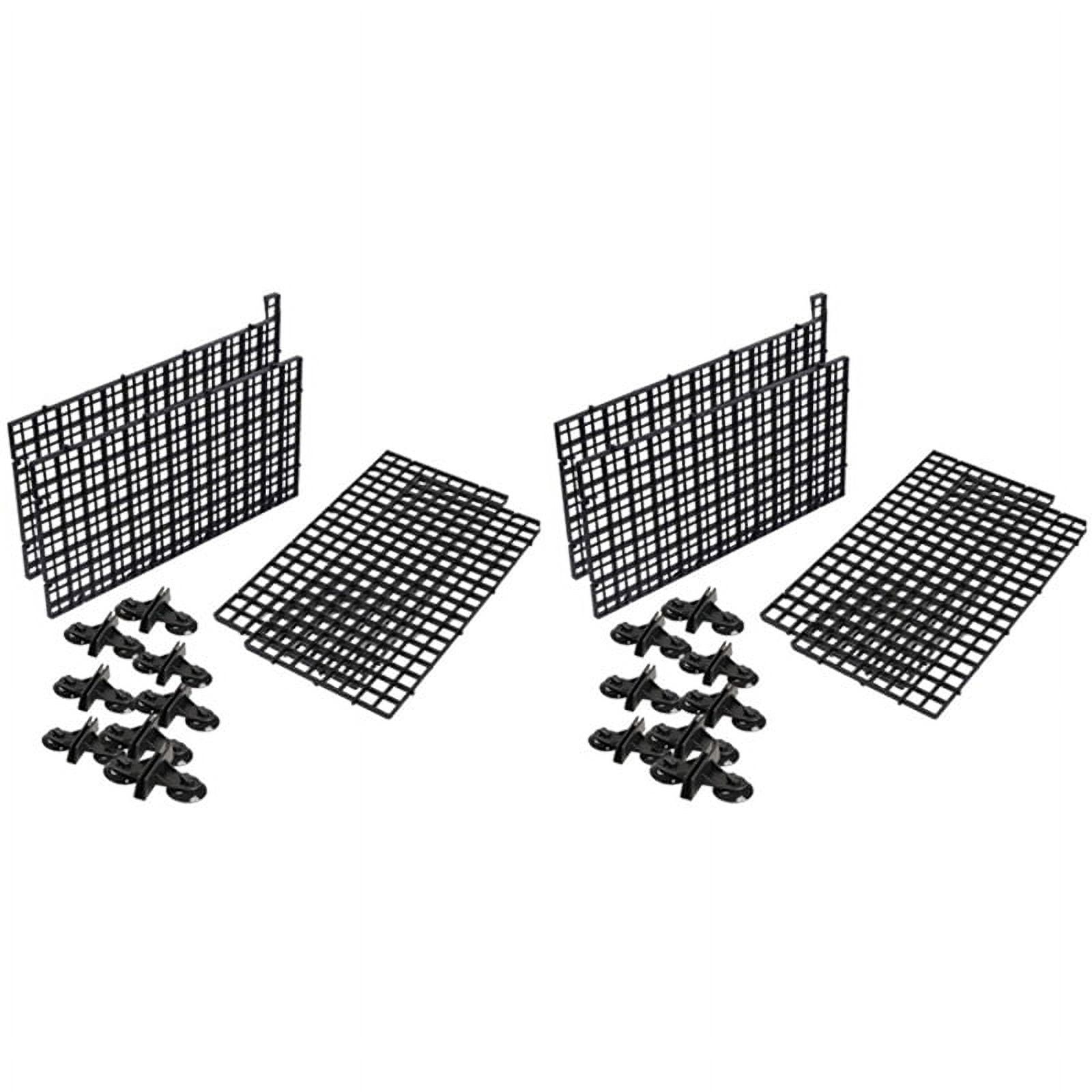 2X Aquarium Divider Tray Plastic Mesh Aquarium Egg Box Light Diffuser ...