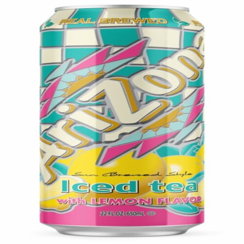 2X - AriZona Lemon Iced Tea Can 22 fl oz - Walmart.com