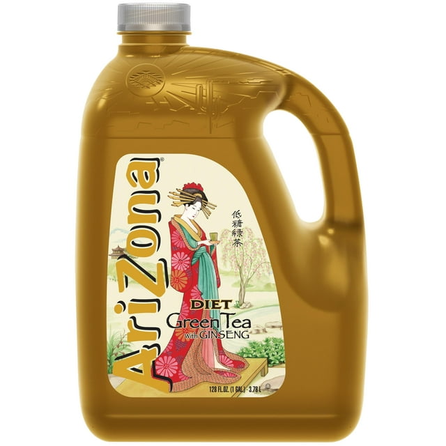 2x Arizona Diet Green Tea With Ginseng 128 Fl Oz