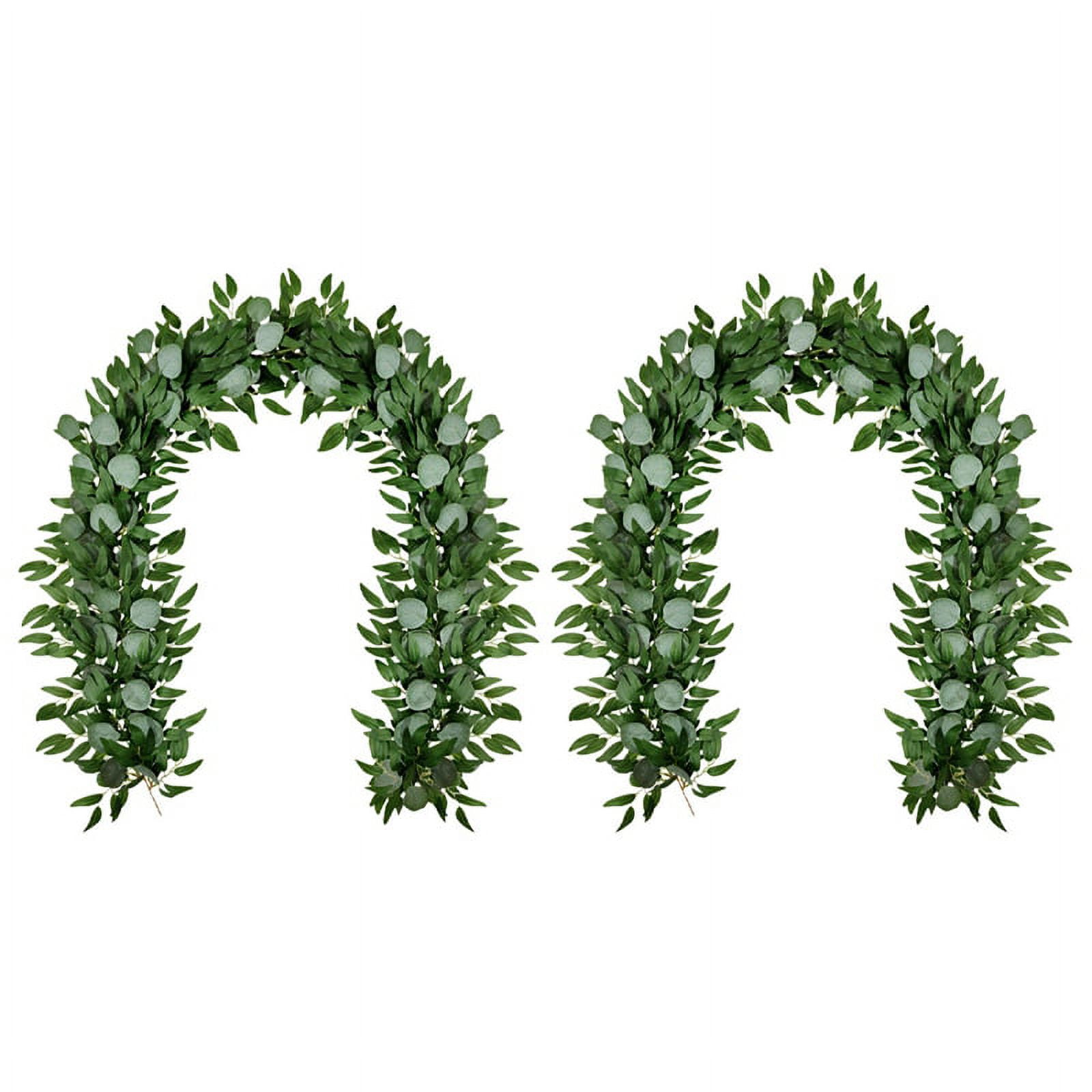 2X Artificial Eucalyptus and Willow Vines Faux Garland Ivy for Wedding ...