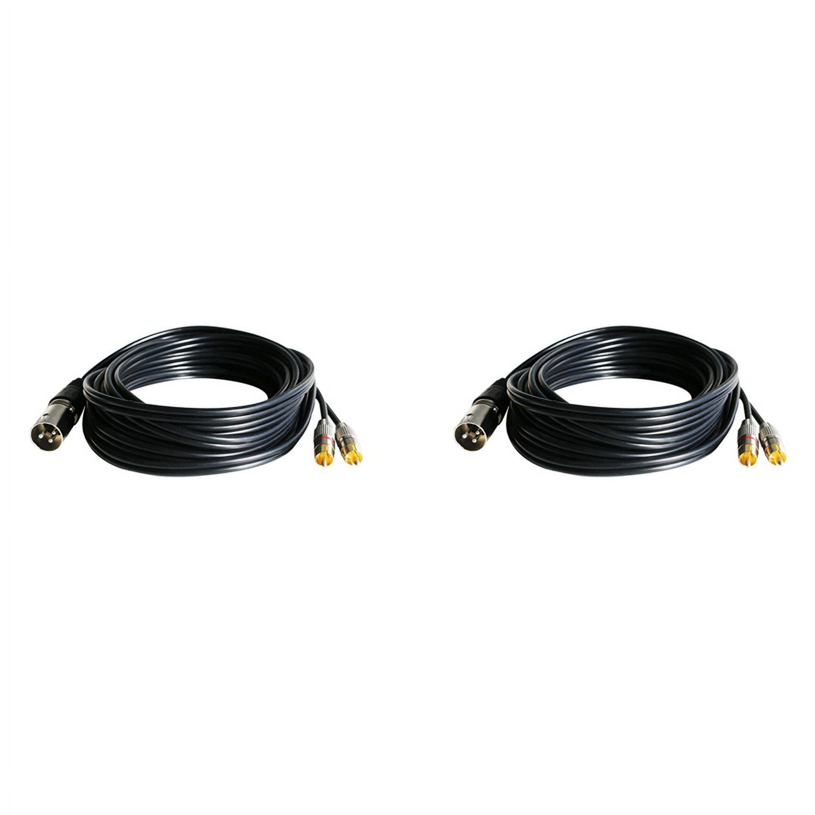 2X Audio Cable Male to XLR 3 Pin Male Cannon Amplifier Mixing Plug AV ...